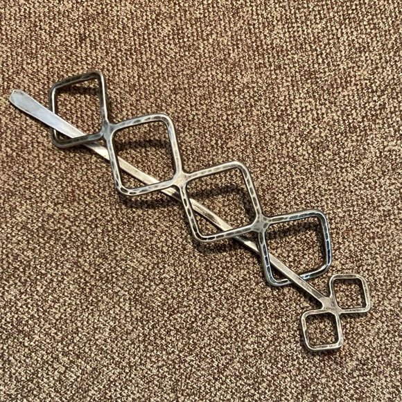 Vintage | Accessories | Vintage Silver Artisan 97s Diamond Shape Slide ...